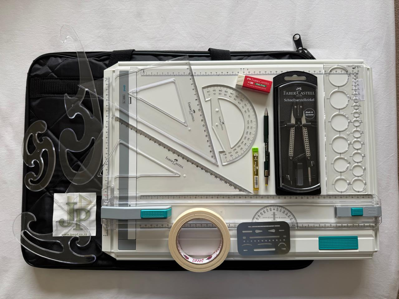 Full set of drawing instruments - Hebel Profi A3 Drawing board (Double ...