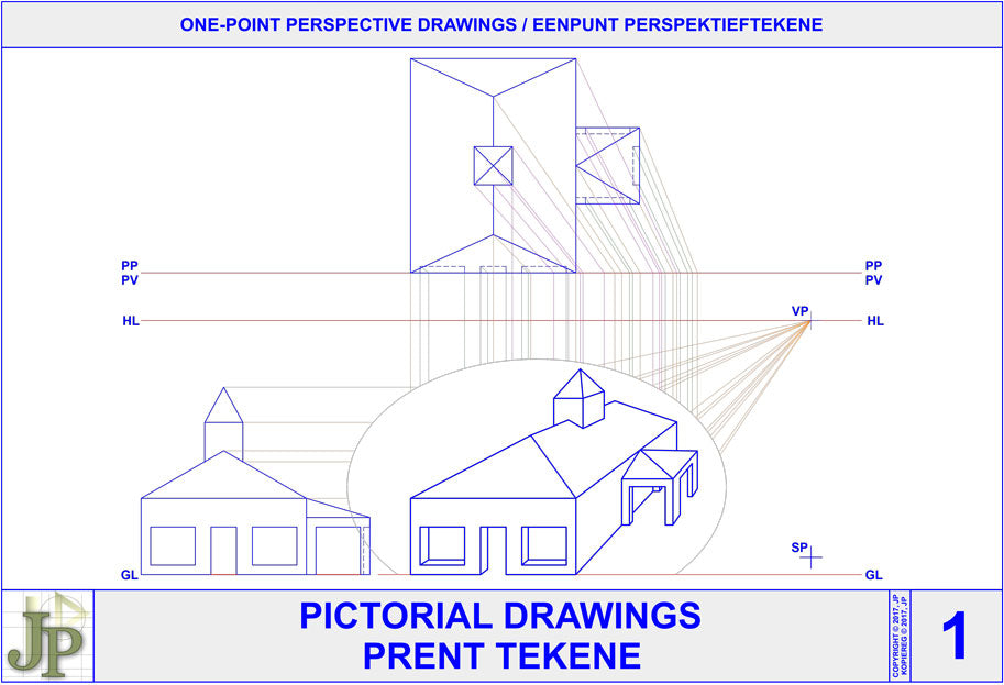 Pictorial Drawings 1 - One-Point Perspective – JPEGD