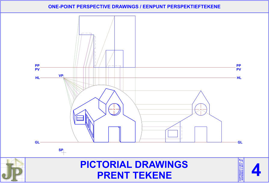 Pictorial Drawings 4 - One-Point Perspective – JPEGD