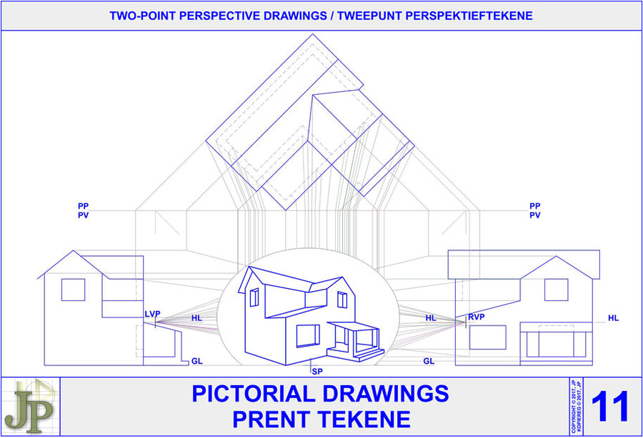 Pictorial Drawings 11 - Two-Point Perspective – JPEGD