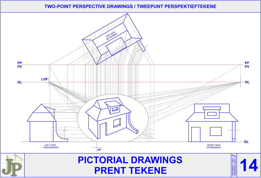 Pictorial Drawings 14 - Two-Point Perspective – JPEGD