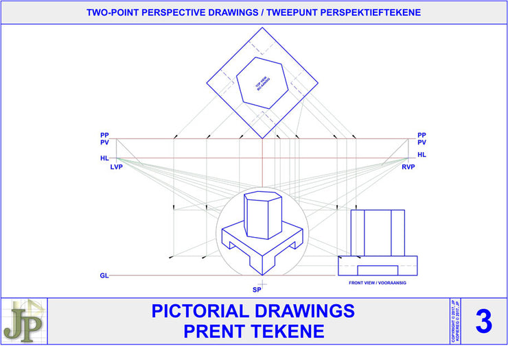 Pictorial Drawings 3 - Two-Point Perspective – JPEGD