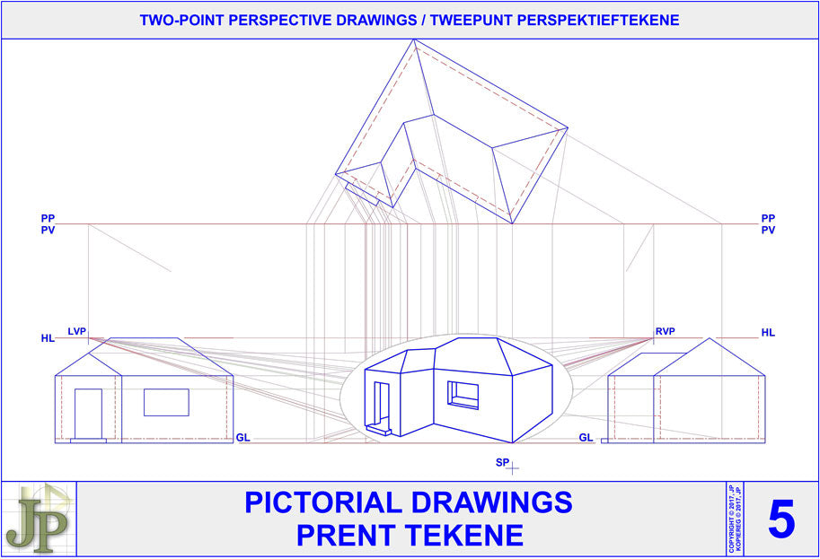 Pictorial Drawings 5 - Two-Point Perspective – JPEGD